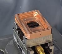 China High Precision ±0.01mm Oxygen-Free Copper RF Cooling Cavity with 5-Axis CNC Machining for Telecom Equipment for sale
