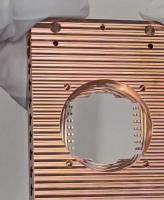China High Precision ±0.01mm Oxygen-Free Copper RF Cooling Cavity with 5-Axis CNC Machining for Telecom Equipment for sale