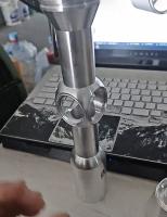 China Precision CNC Machined 6061 Aluminum Flashlight Housing Assembly with ±0.01mm Tolerance and High-Gloss Mirror Cutting for sale