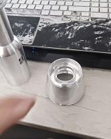 China Precision CNC Machined 6061 Aluminum Flashlight Housing Assembly with ±0.01mm Tolerance and High-Gloss Mirror Cutting for sale