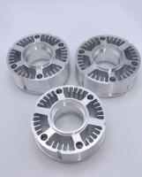 China Precision CNC machined 6061 aluminum LED heat sink with radial fins and annular cooling grooves at ±0.01mm tolerance for sale