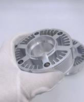 China Precision CNC machined 6061 aluminum LED heat sink with radial fins and annular cooling grooves at ±0.01mm tolerance for sale