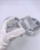 China Precision CNC machined 6061 aluminum LED heat sink with radial fins and annular cooling grooves at ±0.01mm tolerance for sale