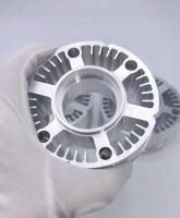 China Precision CNC machined 6061 aluminum LED heat sink with radial fins and annular cooling grooves at ±0.01mm tolerance for sale