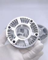 China Precision CNC machined 6061 aluminum LED heat sink with radial fins and annular cooling grooves at ±0.01mm tolerance for sale