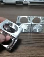 China Square Optical Lens Housing with ±0.01 mm Tolerance | 5-axis CNC Milled 6061 Aluminum Industrial Camera Lens Base for sale