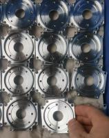 China Custom 6061 Aluminum Alloy Motor End Cover Flange and Motor Mounting Base with Natural Anodizing by CNC Multi-Axis Milling for sale