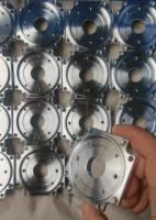 China Custom 6061 Aluminum Alloy Motor End Cover Flange and Motor Mounting Base with Natural Anodizing by CNC Multi-Axis Milling for sale