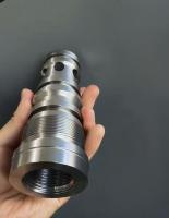 China Custom Machined Parts Manufacturer 40Cr 42CrMo Alloy Steel Hydraulic Cartridge Valve Sleeve with Multi-Seal Grooves for sale