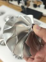 China UAV Machined Parts 7075 Billet Turbine Impeller 5-Axis Machined Dynamically Balanced for sale
