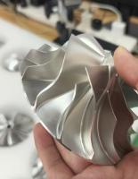 China UAV Machined Parts 7075 Billet Turbine Impeller 5-Axis Machined Dynamically Balanced for sale