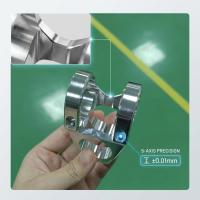 China Double-Layer CNC Machined Dual Clamp Bracket 6061 Aluminum Curved Mounting Saddle for sale