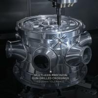 China 316L Stainless Steel Hydraulic Manifold Block with Cross-Drilled Passages Rated to 400 Bar for sale