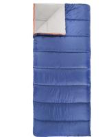 China Blue Camping Rectangular Sleeping Bag , Cold Weather Lightweight Sleeping Bag For Adults for sale