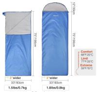 China Spring Envelope Adults Ultralight Sleeping Bag Camping  With Hood for sale