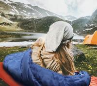 China 0 Degree Camping  Sleeping Bag 100% Cotton Flannel  For Cold Weather Winter for sale