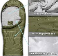 China Lightweight Envelope Sleeping Bag Mummy Style 3-4 Season For Camping for sale