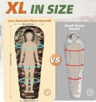 China Outdoor Adults Mummy Sleeping Bag For Cold Warm Weather 20 Degree for sale