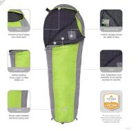 China +5F Lightweight Warm Mummy Ultralight Sleeping Bag With Two Way Zipper for sale
