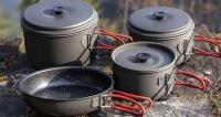 China 3-4 Person Camping Cooking Set Outdoor For Backpacking Camping Hiking Picnic for sale