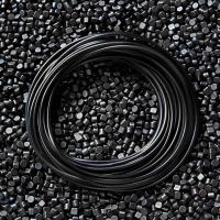 China ROHS Black PVC Compound Granules 2-6mm For Cable Jacket Extrusion Molding With 60-105℃ Temperature Range for sale