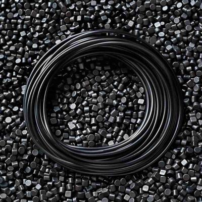 China ROHS Black PVC Compound Granules 2-6mm For Cable Jacket Extrusion Molding With 60-105℃ Temperature Range for sale