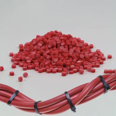 China Automotive PVC Cable Granules -40°C to 105°C Temperature Range Flame Retardant Plastic Pellets with 16 MPa Tensile Strength for sale