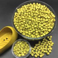China EVA Yellow Color Masterbatch Pellets - 12% Pigment Content, 200°C Heat Resistance for Footwear and Packaging Applications for sale