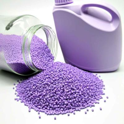 China Purple Color Masterbatch for PE PP Detergent Bottle Blowing | 5-50% Pigment Content | 2-25g/10min Melt Index for sale