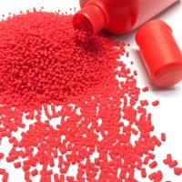 China PP Plastic Red Injection Color Masterbatch for Bottle Blowing - 25kg Bag, 2-20g/10min Melt Index, 170℃ Processing for sale