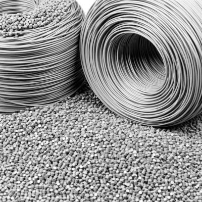 China PVC Insulation Sheath Compound Granules 3mm for Low Temperature Network Wire Extrusion RAL 7035 for sale