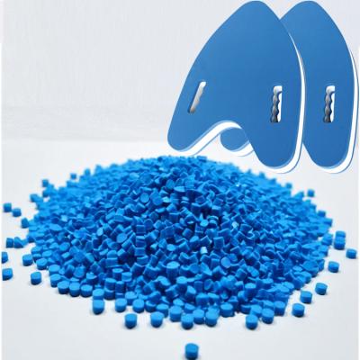 China Foamed Blue EVA Color Masterbatch for Swimming Boards - Heat Resistant to 200°C with 7-8 Light Fastness Grade for sale