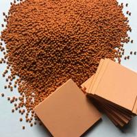 China EVA Orange Color Flame Retardant Masterbatch for Foam Board with Grade 7-8 Light Fastness and 12-Month Shelf Life for sale