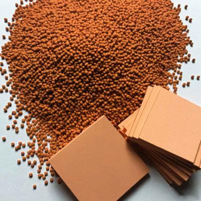 China EVA Orange Color Flame Retardant Masterbatch for Foam Board with Grade 7-8 Light Fastness and 12-Month Shelf Life for sale