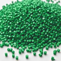 China PET Green Masterbatch Color Concentrate for Plastics - 12-40% Concentration, 1-4% Addition Ratio for sale