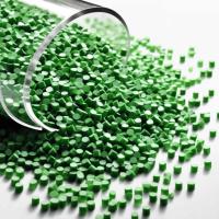 China FDA Approved Green Color Concentrate Masterbatch with 30-70% Biobased Content and 15-60μm Particle Size for Plastic Manufacturing for sale