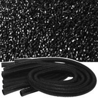China Weather Resistant Black Masterbatch for PE/PP/PVC Pipes - 40-45% Carbon Black Content, UV Level 5 Protection for sale