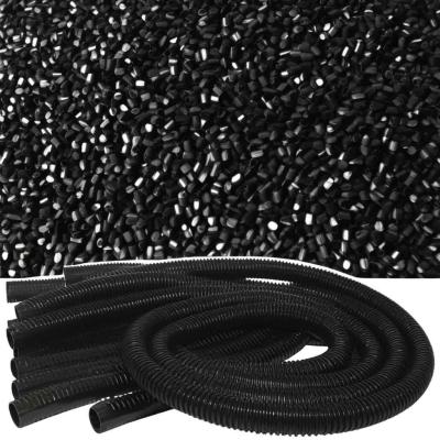 China Weather Resistant Black Masterbatch for PE/PP/PVC Pipes - 40-45% Carbon Black Content, UV Level 5 Protection for sale