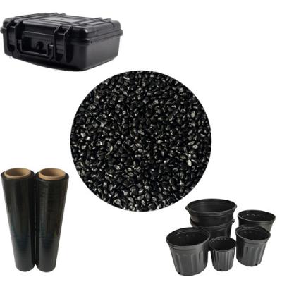 China UV Stabilized Black Color Masterbatch with 25-50% Pigment Content and 5-20g/10min Melt Flow Index for Plastic Manufacturing for sale