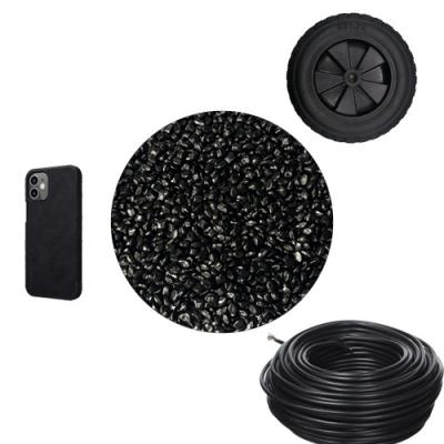 China FDA Approved Black Color Masterbatch with 300°C Heat Resistance and 25-50% Pigment Content for Plastic Manufacturing for sale