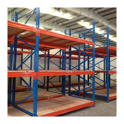 China Warehouse Wide Span Duty Rackingindustrial Steel Storage Rack Coated Warehouse Metal Shelves for sale