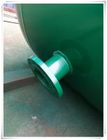 China 10mm Thickness Vertical Compressed Air Reservoir Tank With Flange / Screw Thread Connector for sale