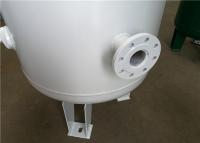 China White Vertical Air Compressor Storage Receiver Tank With Flange Connector for sale