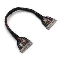 China Robotics LVDS Wire Harness 0.8mm Mini Coaxial Shielded Cable Assembly for sale