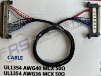 China 0.8mm Awg40 LVDS 30 Pin Connector Cable 180mm Wire Harness for sale