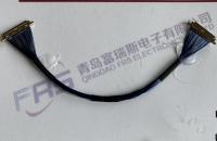 China 40awg Micro Coax 30 Pin LVDS Connector 250mm Cable Assemblies for sale