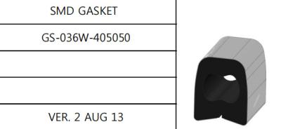 China AU SN SMD Gasket Silicone Flat Rubber Seal Ring Corrugated for sale