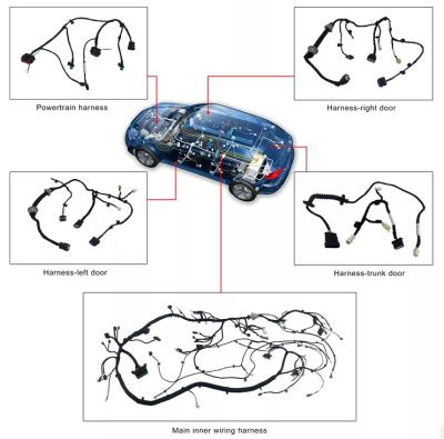 China Insulated Wire Harness Cable Assembly Copper , Equivalent Auto Wiring Harness for sale