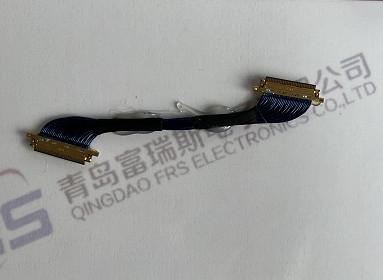 China 30 Pin 50 Pin Electrical Harness Assembly 0.4mm LVDS 40 Pin Cable Ultra Thin Black Jacket for sale