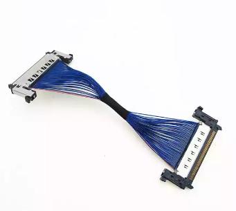 China AWG44 0.5mm Micro Coax Cable Assemblies , 170mm LVDS Cable Assembly for sale